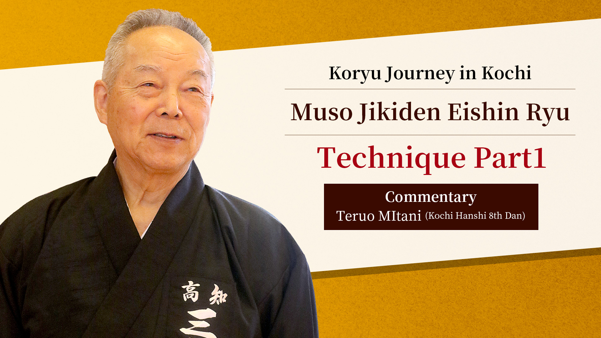Koryu Journey in Kochi : Muso Jikiden Eishin Ryu ~Technique Part1 ...