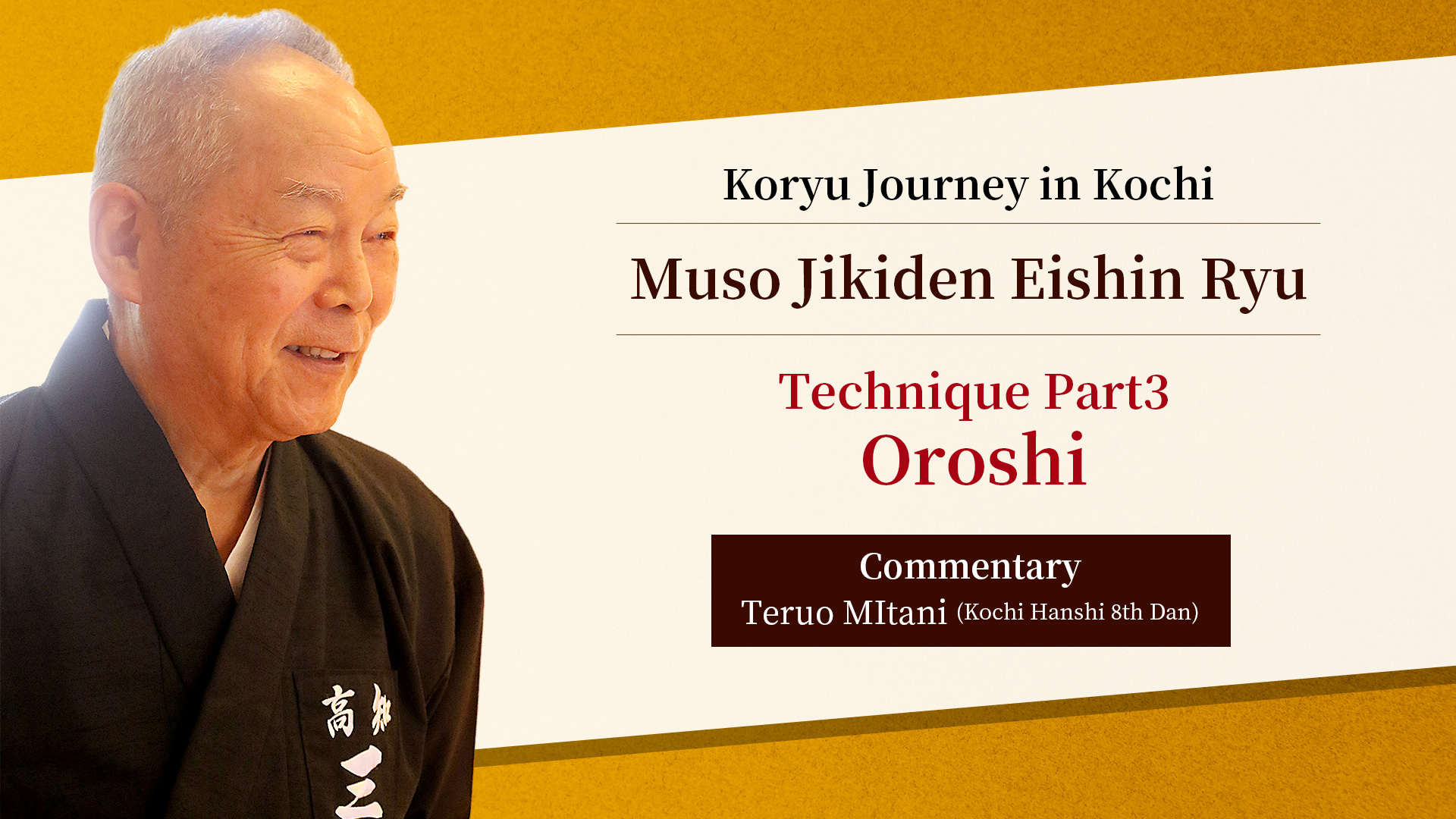 Koryu Journey in Kochi : Muso Jikiden Eishin Ryu ~Technique Part.3 ...